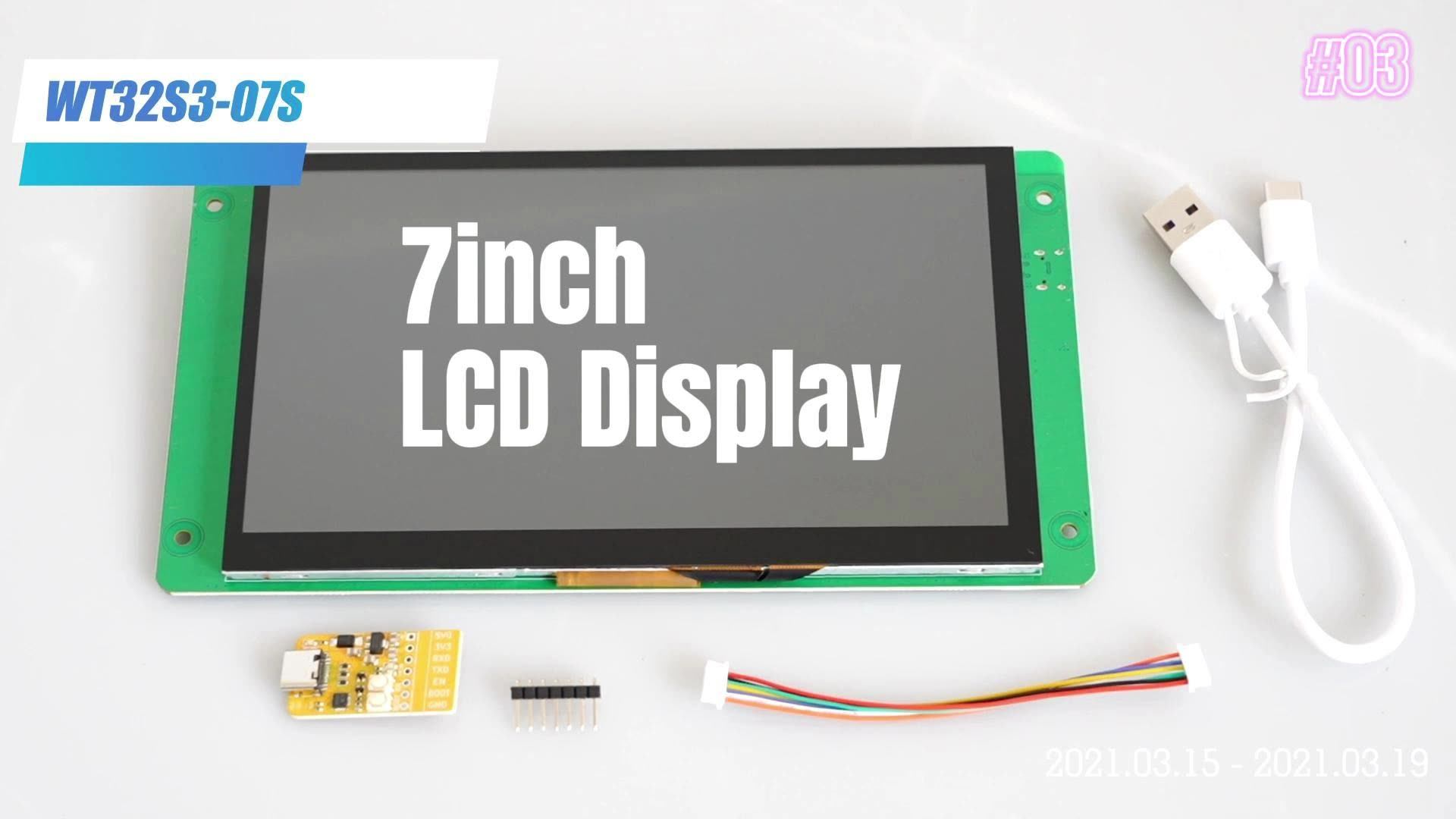 Lcd Screen Display Smart Displays Wt32s3-07s 7inch Esp32 Lcd Board ...
