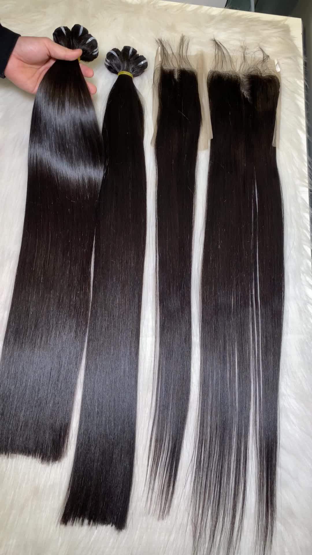 Raw Vietnamese Hair Weft Silky Bone Straight Cuticle Aligned Factory ...