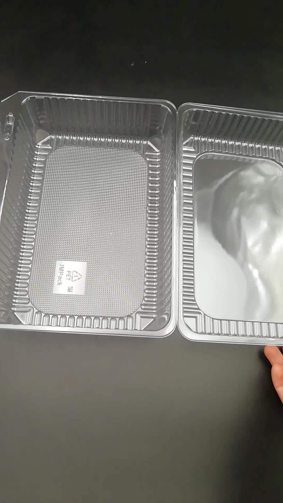 Disposable Customized Clear Pet Plastic Clamshell Food Container - Buy ...