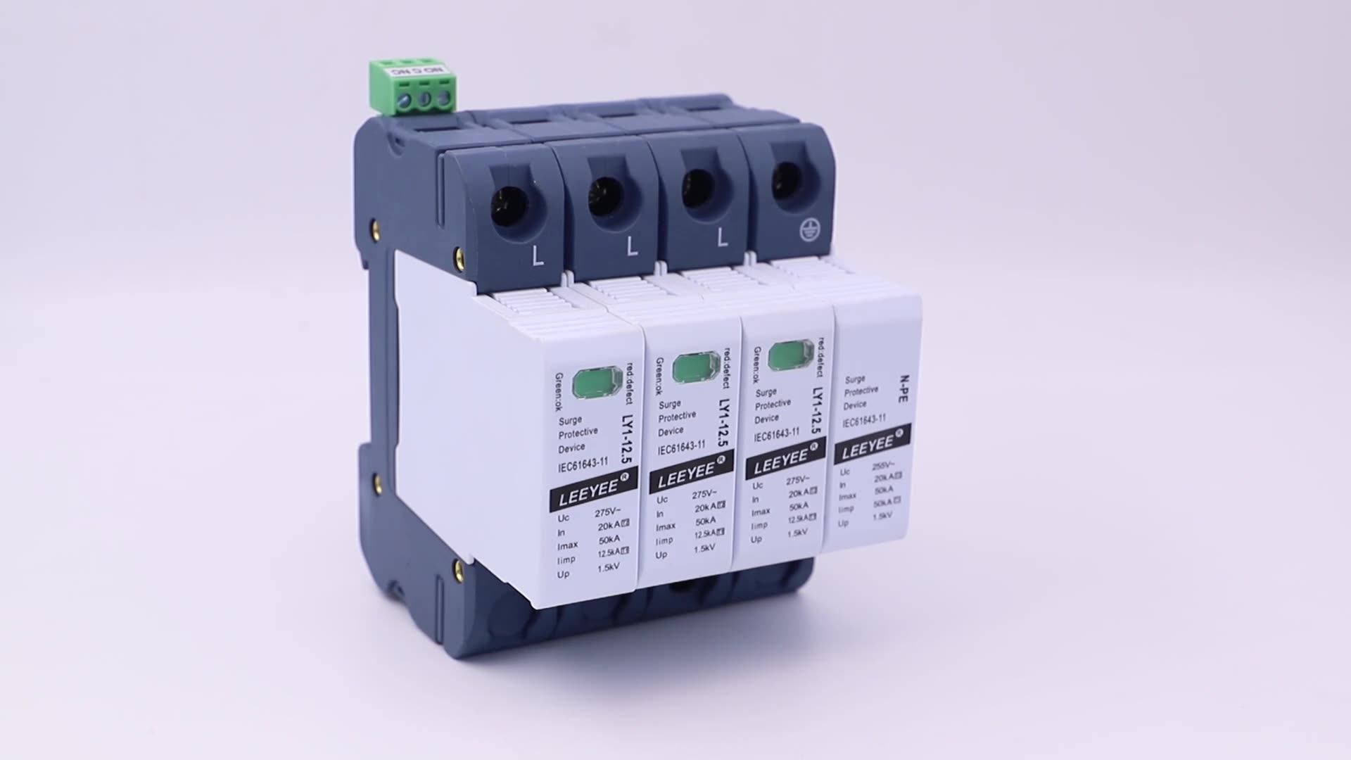 Tuv Cb Spd 12.5ka 3p+n 10/350 T1+t2 Surge And Thunder Lightning ...