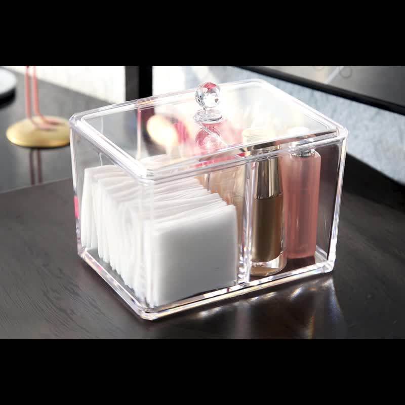 High-end Creative Cotton Swab Box European-style Transparent Acrylic ...