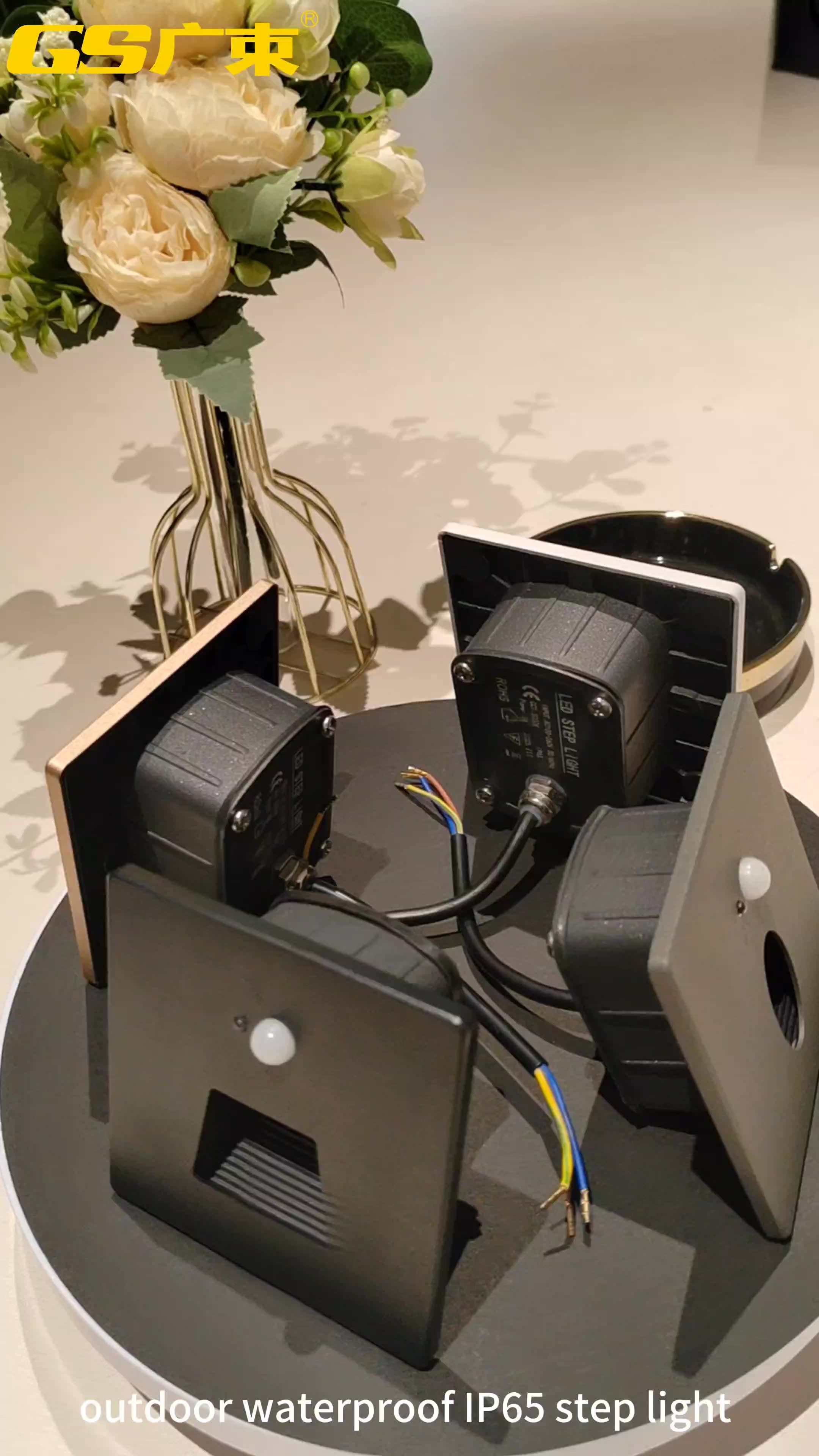 Aluminum Smart Motion Sensor Recessed Wall Stair Step Lamp For Home ...