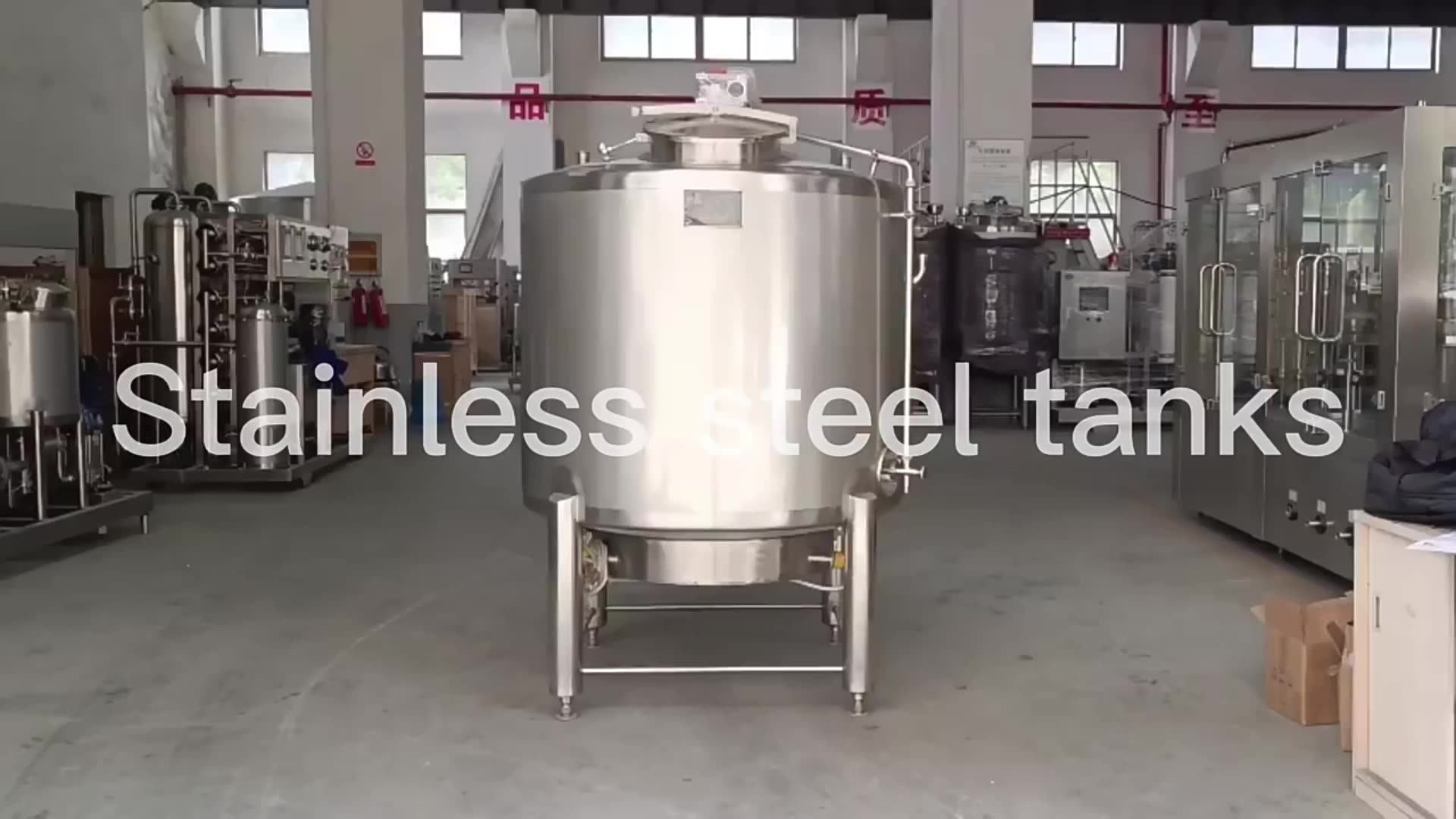 1000-3000l Electric Heating Jacket Mixing Tank With Mixer For Milk ...