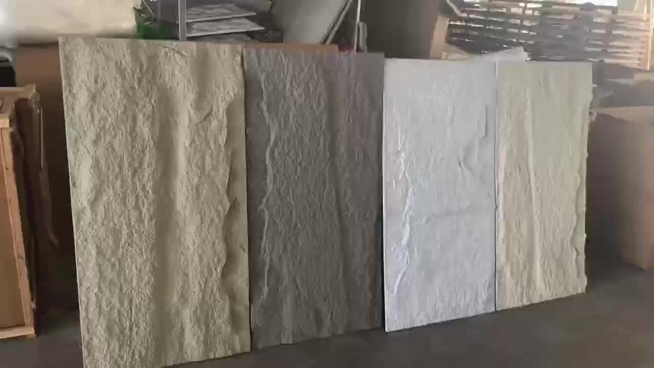 Artificial Stone Wallboard Light Pu Faux Stone Waterproof 1200mm Length ...