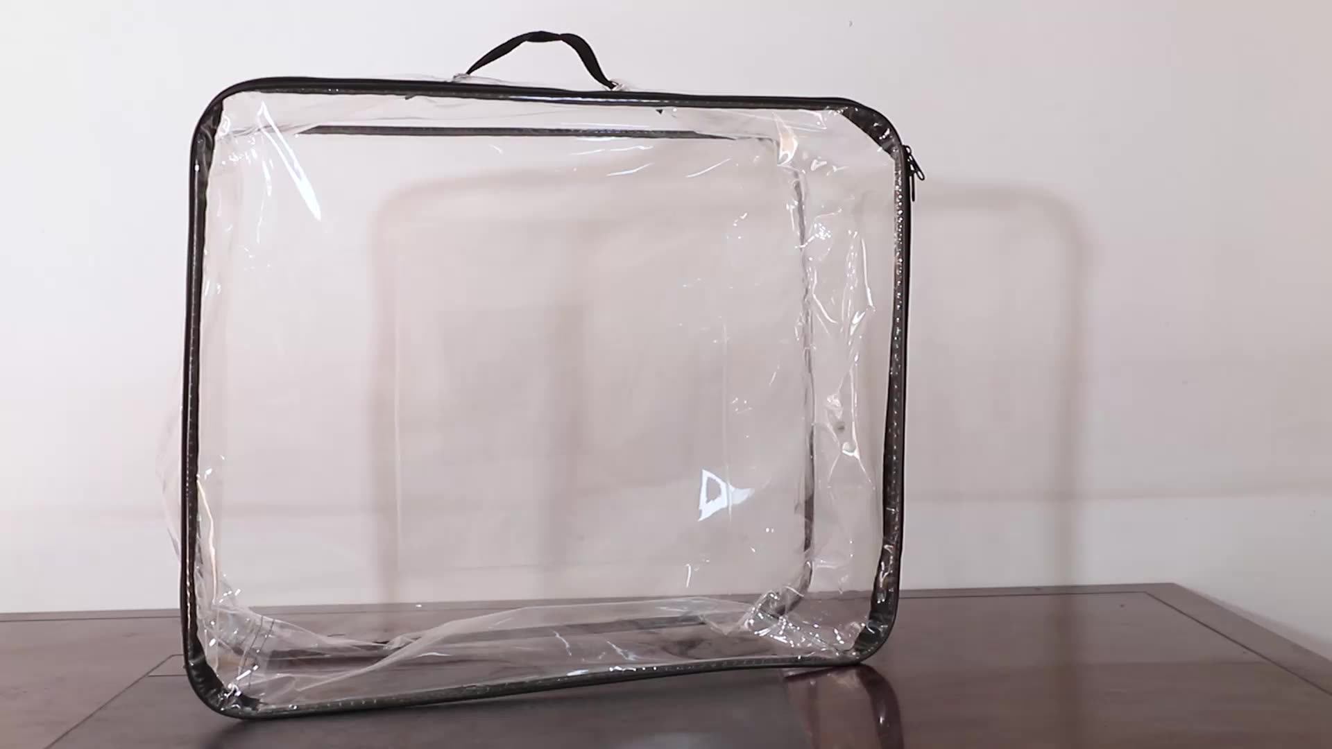 Clear Pvc Wire Bag With Zipper For Blanket And Quilt - Buy Bedding Bags ...