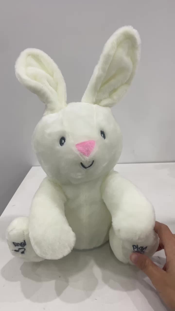 Rabbit Plush Toy Cute Simulation White Rabbit Doll Learning To Talk ...