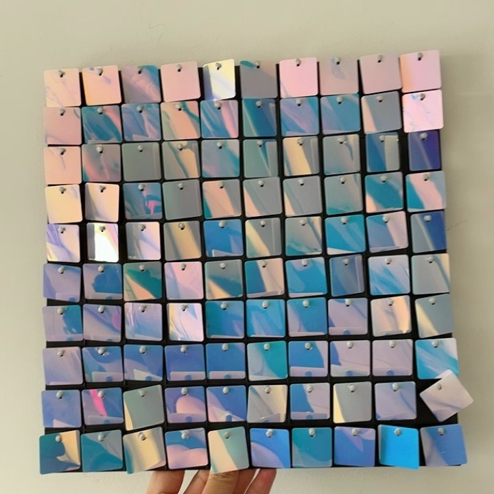 High Quality Wedding Backdrop Decoration Iridescent Light Blue Shimmer ...