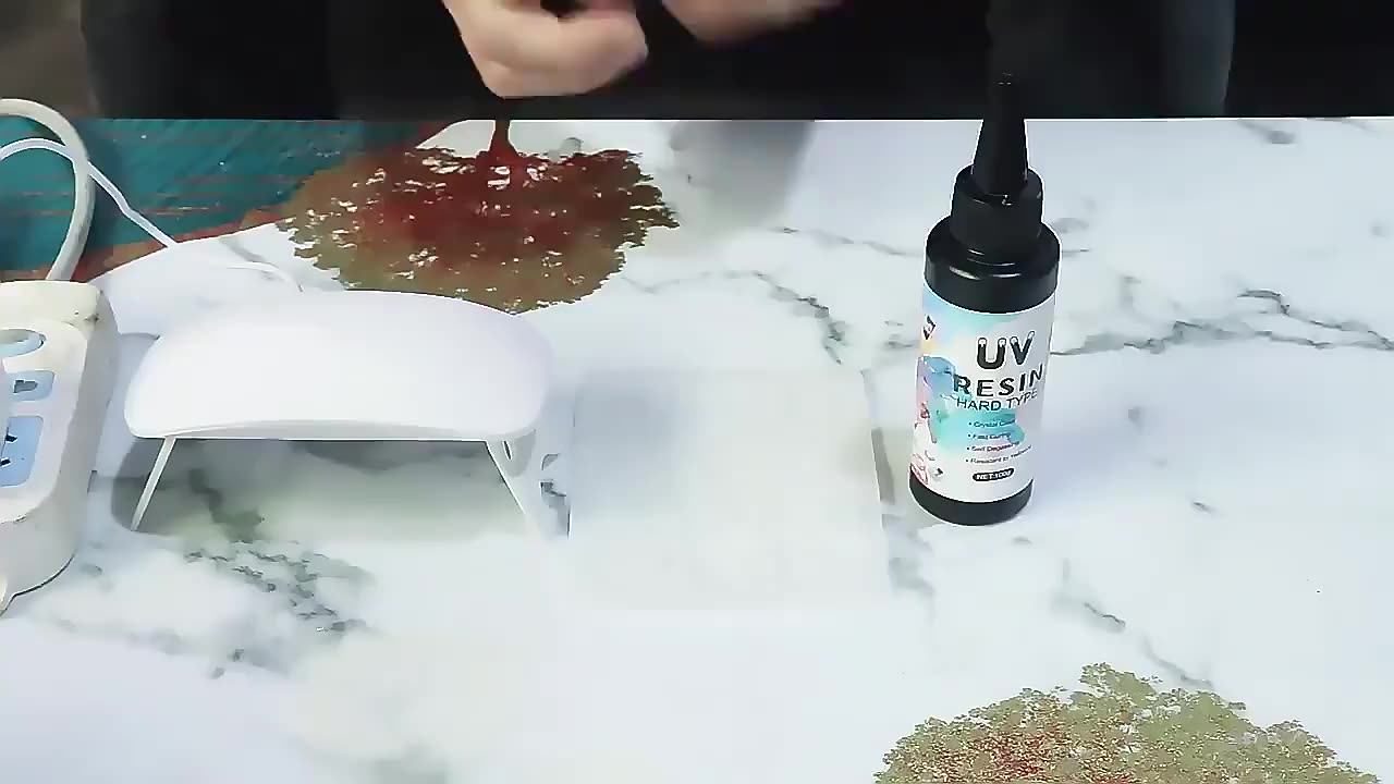100g Epoxy Uv Light Resin Kit Uv Clear Casting Curing Jewelry Making ...