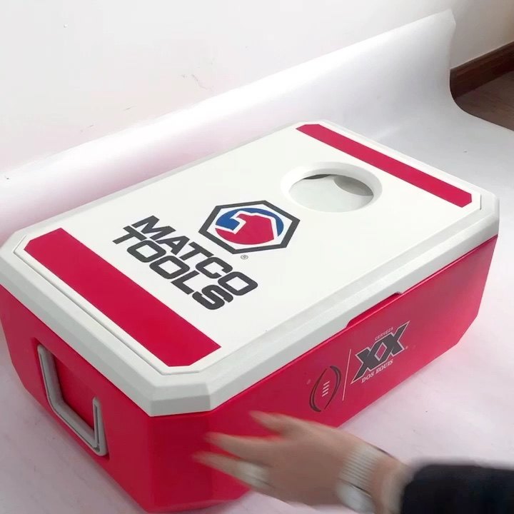 Hs 35l Cornhole Cooler Multifunction Toss Game Cooler Box Corn Hole Ice ...