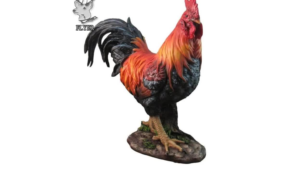 Large Polyresin Chicken Rooster Statue Animal Resin Sculpture For Sale ...