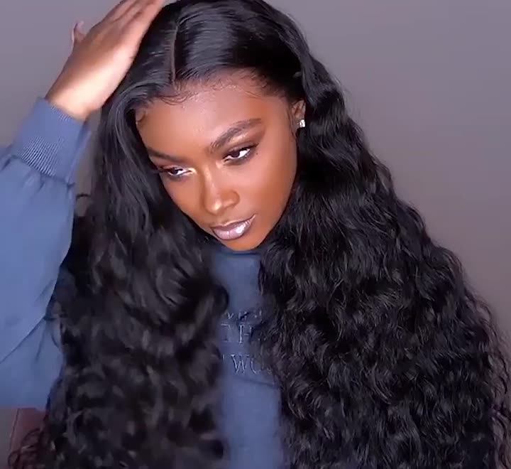 Angelbella Deep Wave 13x4 Hd Transparent Lace Frontal Wigs Deep Wave ...