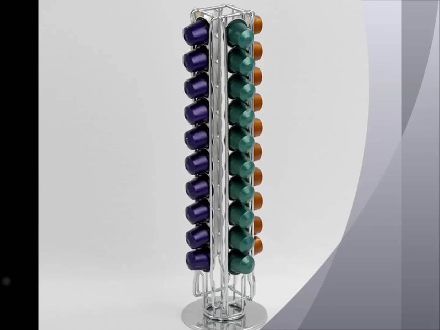 Rotating 40 Pieces Rotating Nespresso Capsule Dispenser - Buy Coffee ...