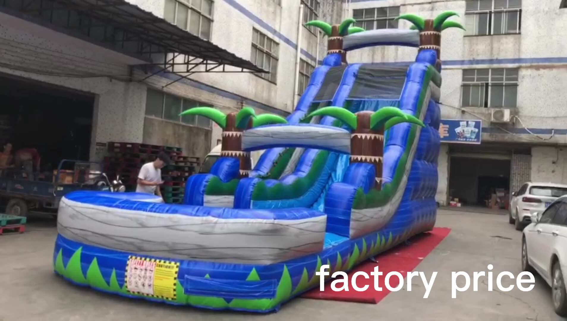 Blue Crush Inflatable Water Slide With Slip N Slide - Buy Inflatable ...