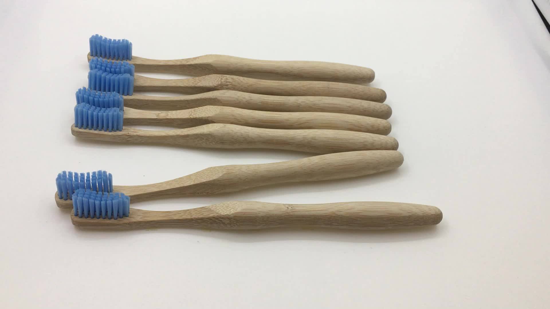 Biodegradable Bristles Ergonomic Handle Bamboo Toothbrush - Buy Bamboo ...