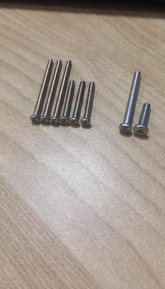 Din 7048 Nickel Finish Phillips Recess Cheese Head Micro Machine Screw ...