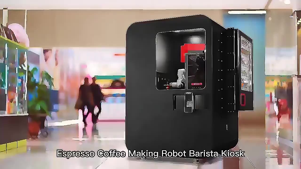 6 Dof Robotics Bubble Tea Vending Machine Vending Machine With Robotic ...