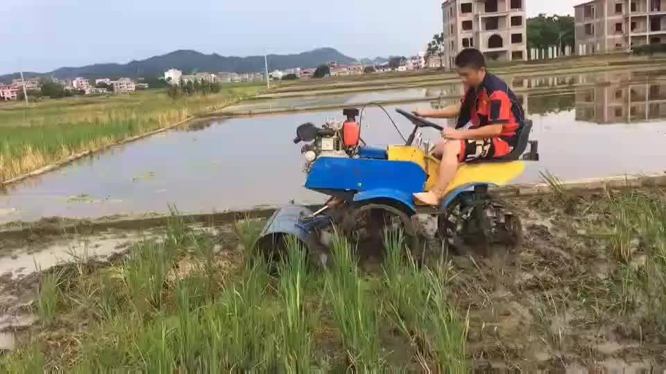 Mini Rice Paddy Field Tiller Diesel Engine Powered Tiller Cultivator ...