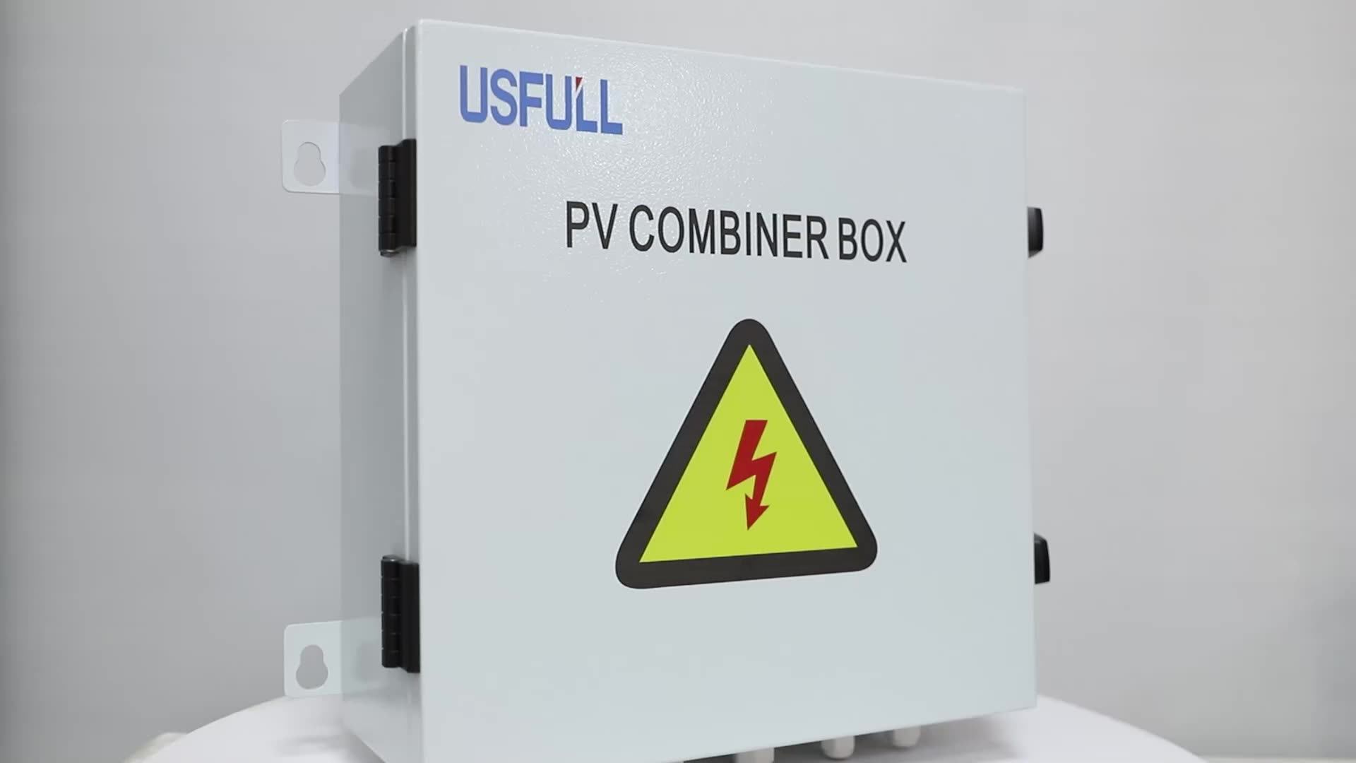 Usfull Rooftop Dc Distribution Box Ip65 8 In 1 Out 16 Ways Pv Array ...