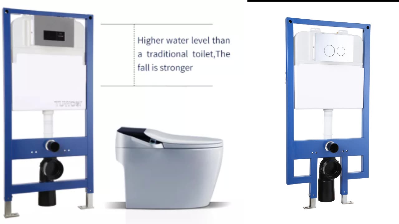 3-6l Dual Flush Toilet Wc Concealed Cistern Tank With Metal Frame For ...