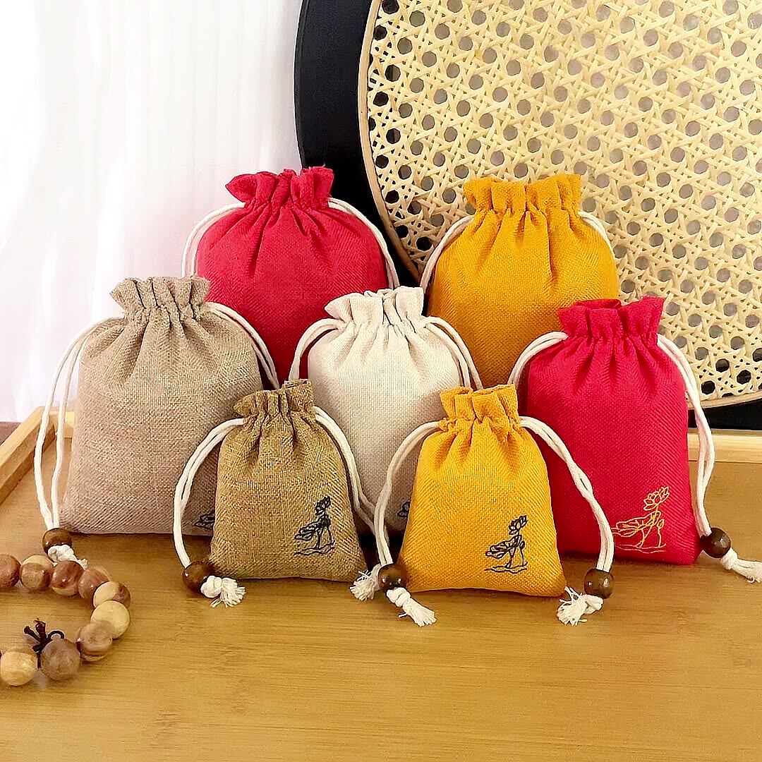 棉布束口抽绳袋 空白棉布抽绳小布袋 杂粮小米收纳防尘便携收纳袋-阿里巴巴