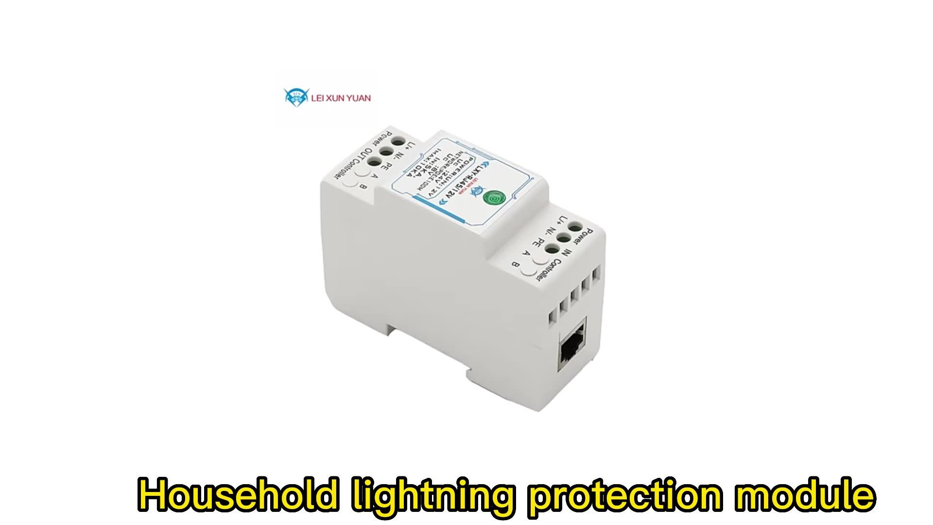 220v Whole House Surge Protection Rj45 Network Lightning Arrester Video ...