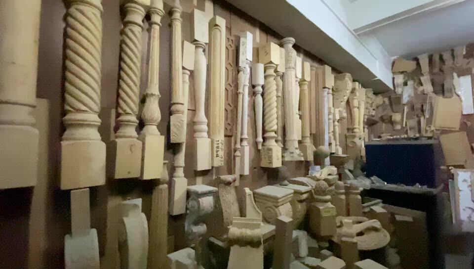 Handrails Railing Stair Wood Hand Carved Balusters Handrail Elbow ...