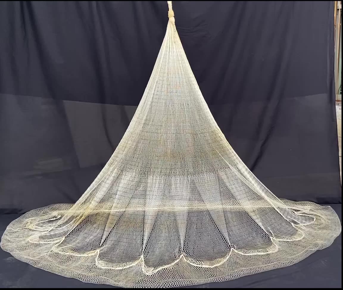 10ft Japanese Bottom Pocket Cast Net Steel Sinker Fishing Cast Net ...