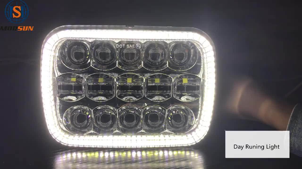 Truck Accessories Rectangular 7 Led Headlights 95w Led 12v 5x7 Inch ...