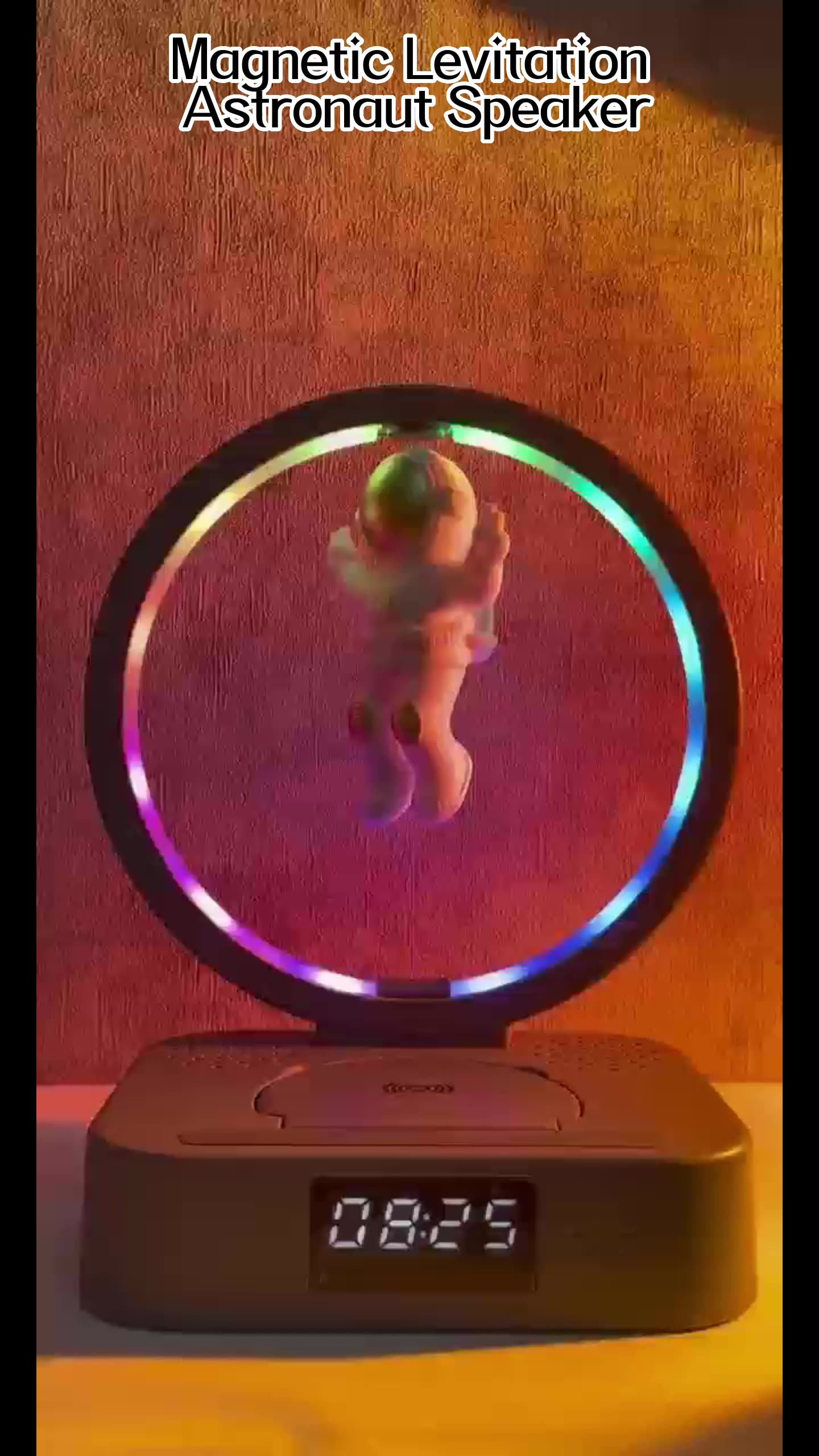 Magnetic Levitation Astronaut Multi-function Alarm Clock Tws Bt Speaker ...