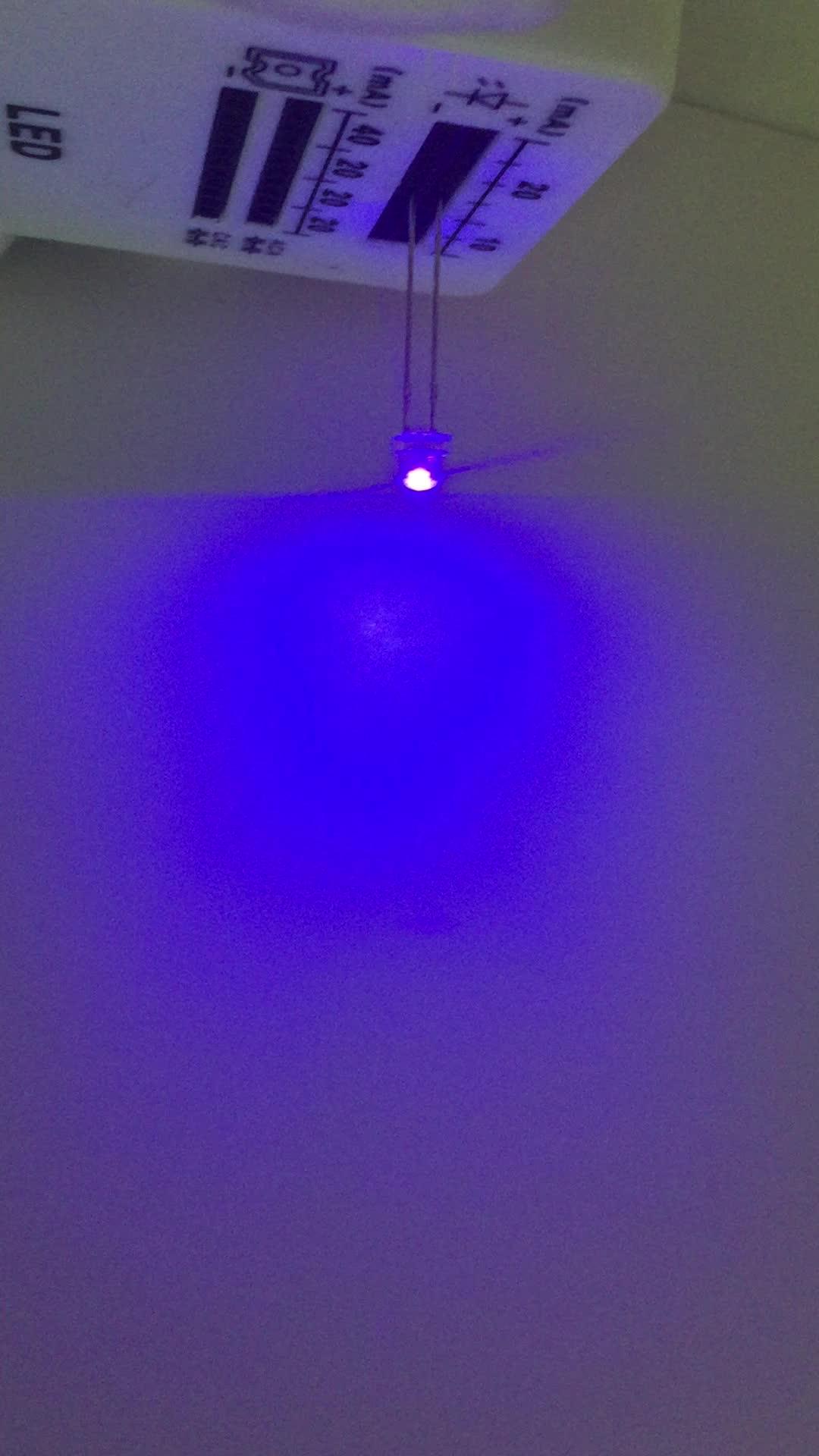 4.8mm Straw Hat Uv Led 320nm 340nm 350nm 360nm 365nm 375nm 405nm 420nm ...