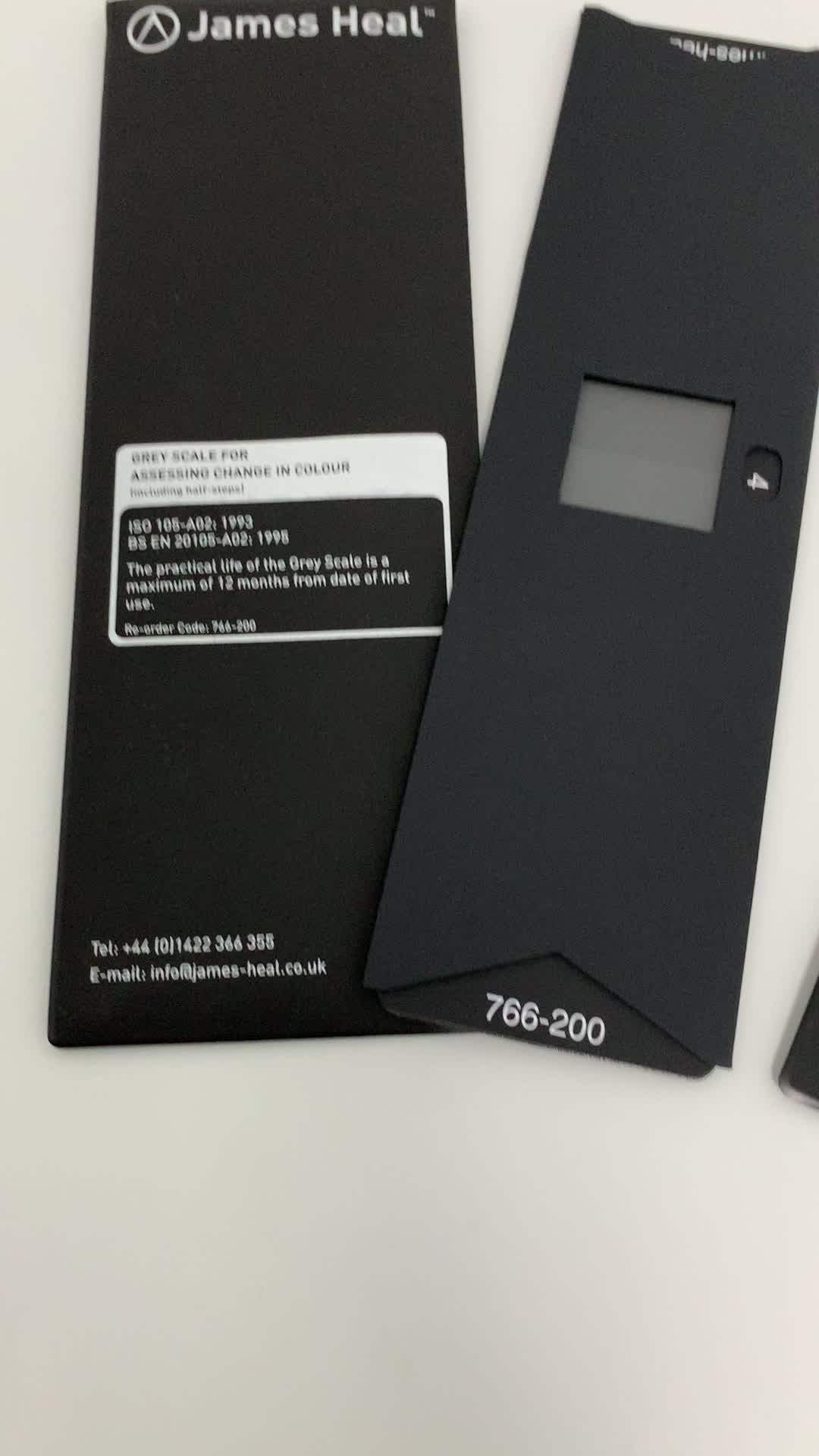 Original Uk James Heal Iso 105-a02 Scale For Assessing Change In Colour ...