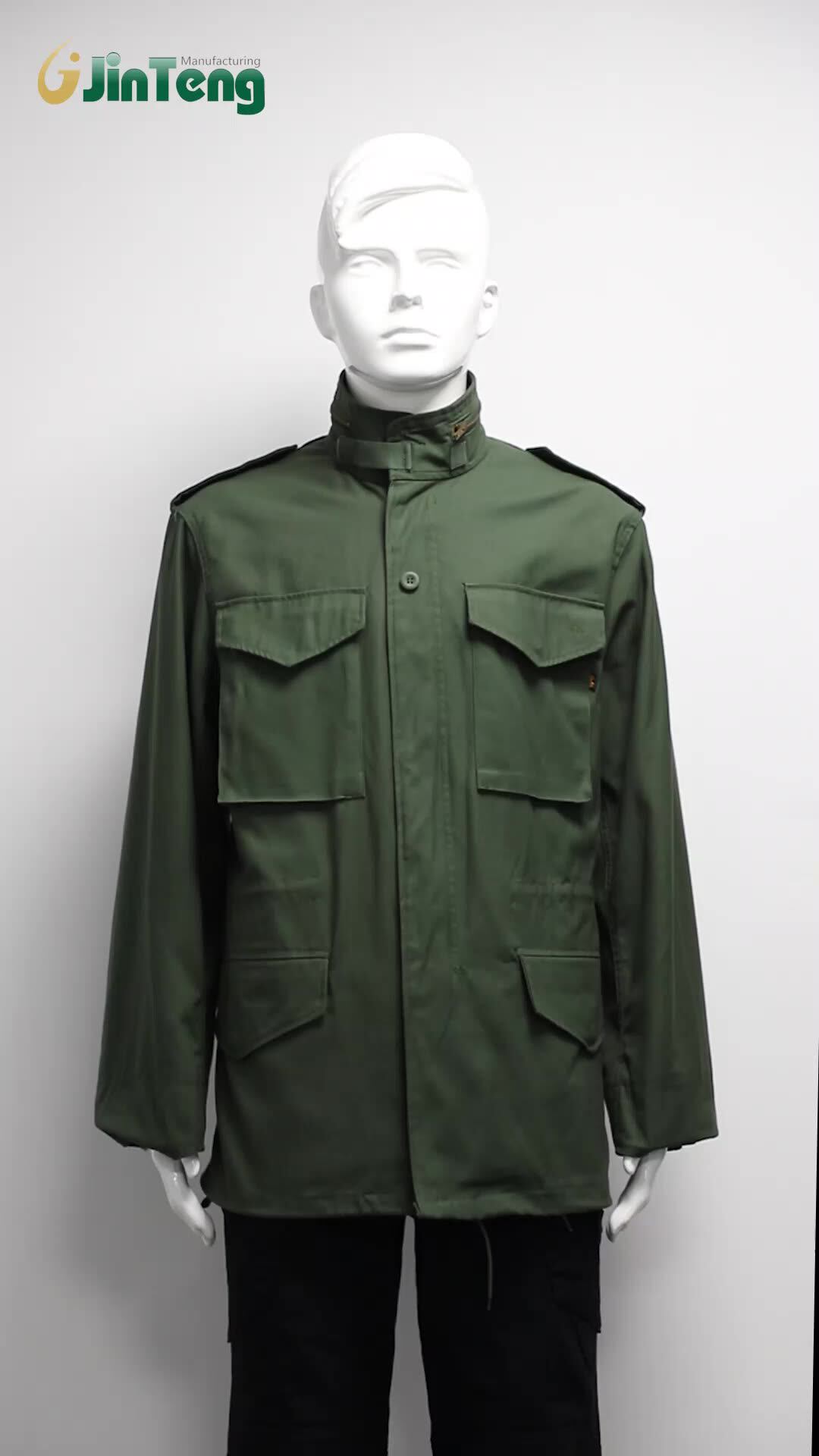 Jinteng Custom Olive Green Camouflage M65 Jacket Outdoor Camo Tactical ...