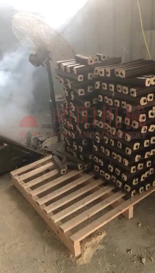 Rice Husk Coconut Shell Fire Wood Briquette Making Screw Briquetting ...