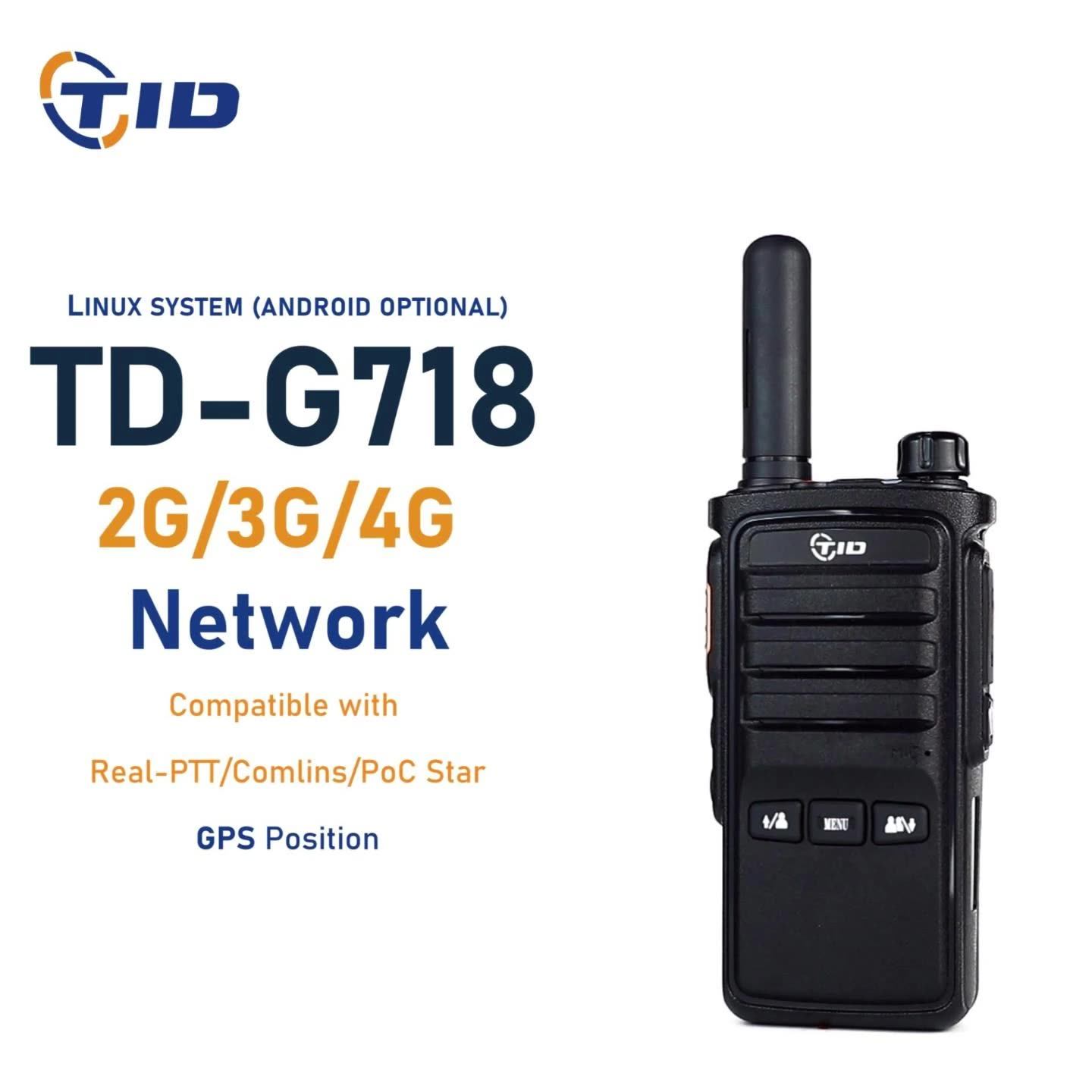 Tid Td-g718linux Gsm 3g 4g Lte Poc Push To Talk Telsiz Walkie Talkie With Sim Card Two Way ...