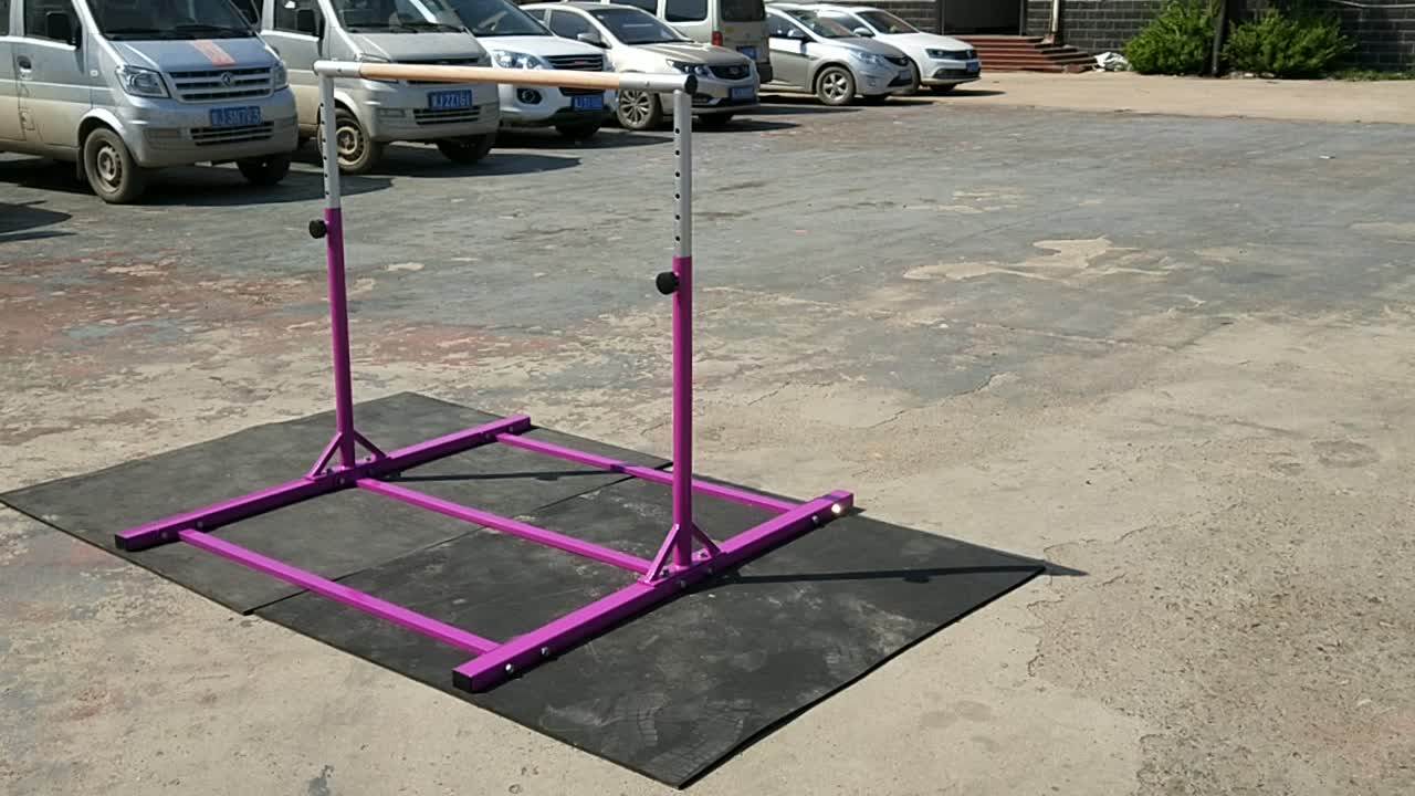 Indoor Adjustable Horizontal Training Bar Gymnastics Junior Home Kids ...