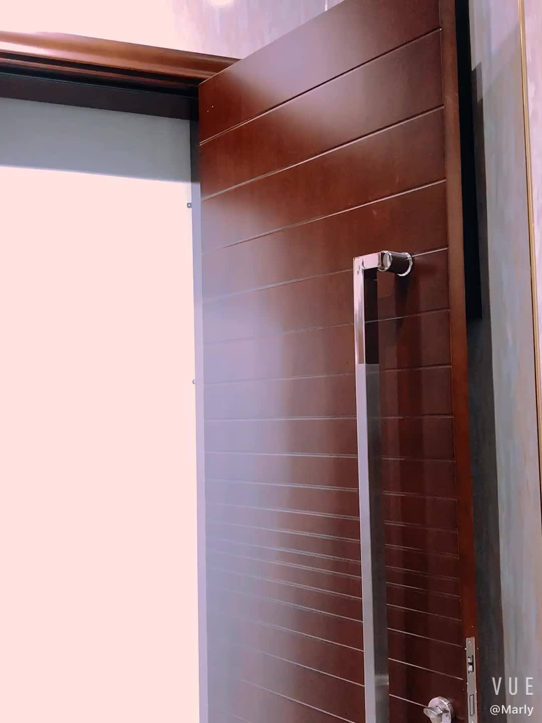 Latest Design Modern Plain Solid Wood Main Door Solid Oak Wood Door ...