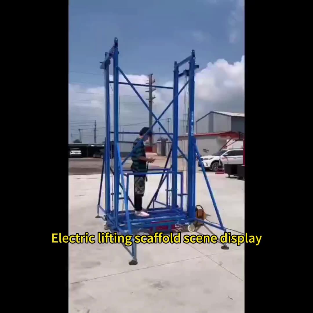 200-500kg Electric Scaffold Lift,110v Mobile Electric Lifting Scaffold ...