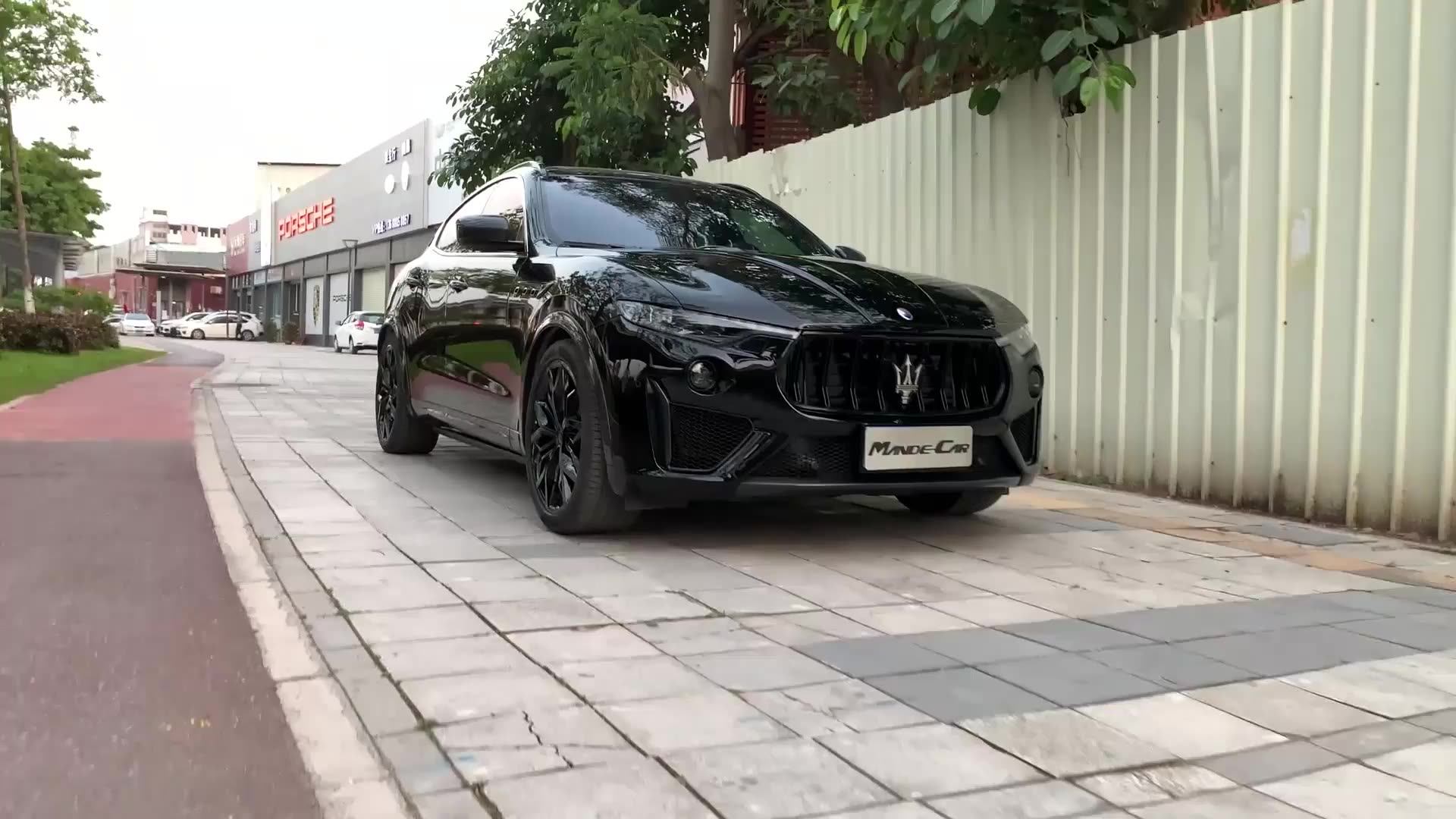 Le Style Carbon Fiber Gts Rear Middle Spoiler Wing For Maserat Levante ...