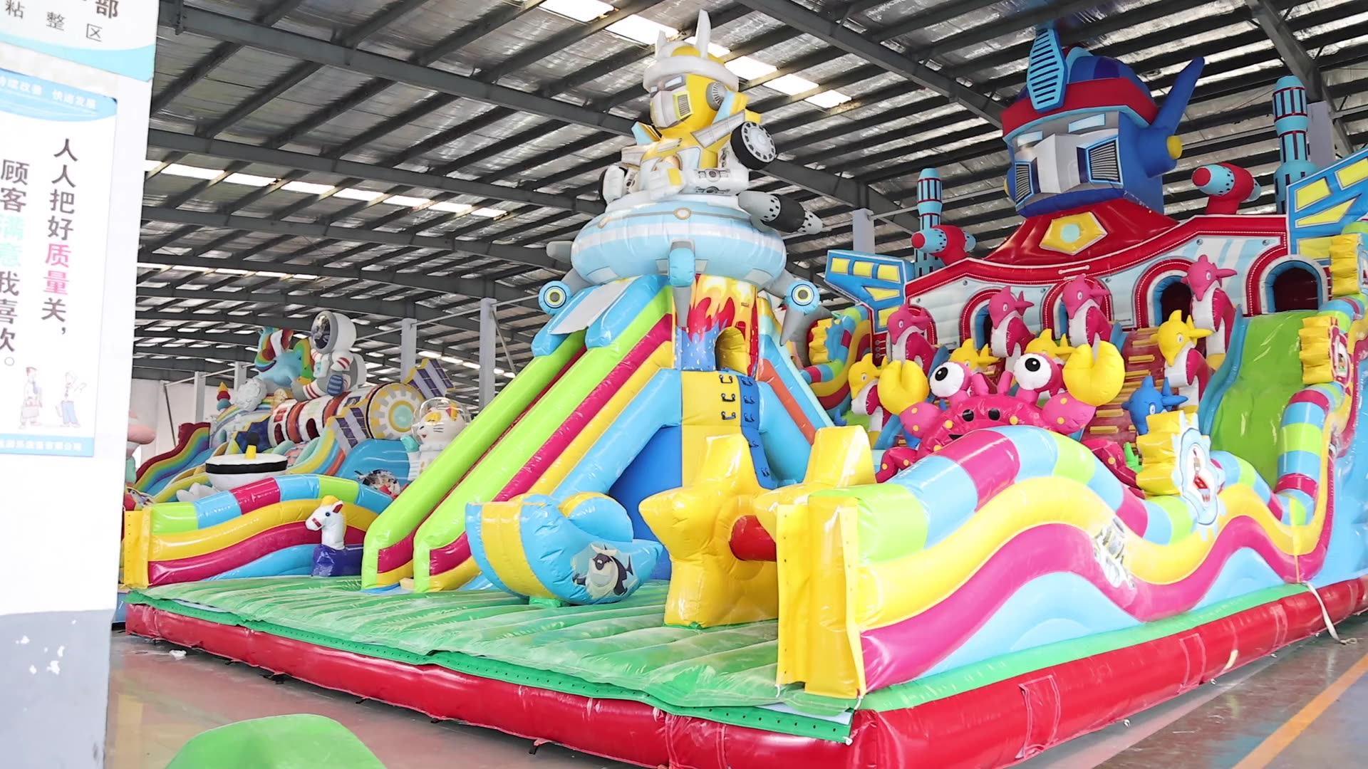 Tropical Rush Jungle Inflatable Jumping Bouncy Castle With High Quality ...