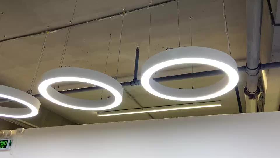Indoor Suspended Circular Led Linear Light Round Led Luminaire With ...