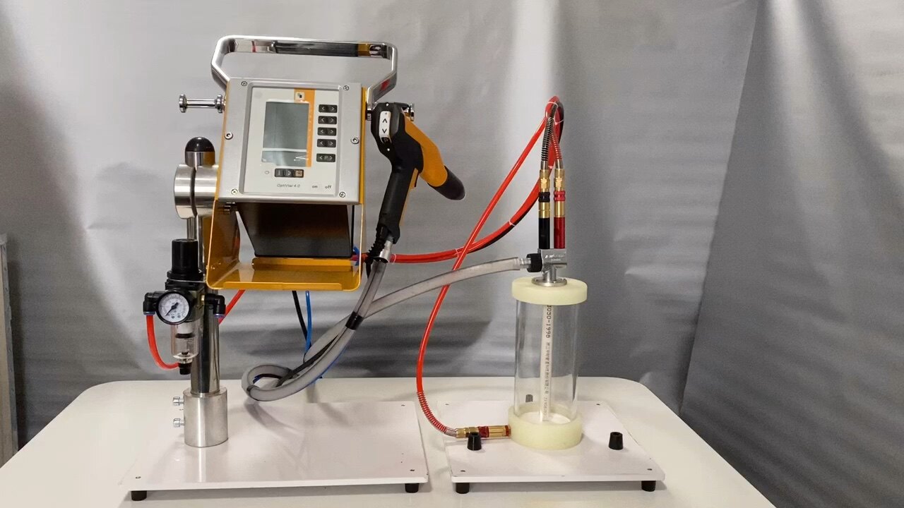 Lab Small Manual Powder Coating Electrostatic Gun Reciprocator Powder ...