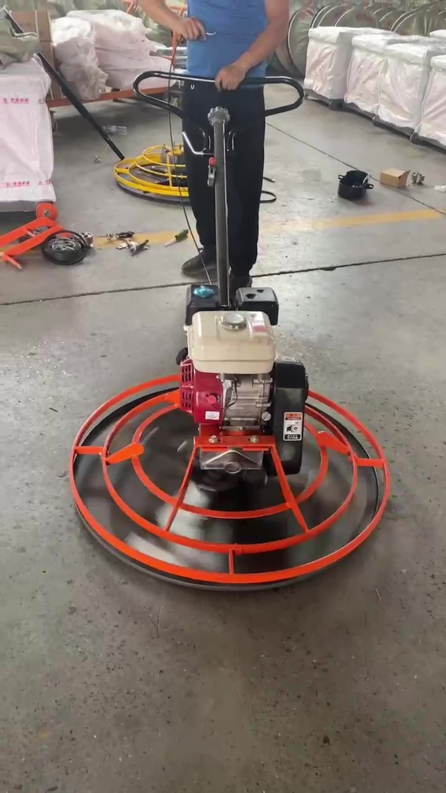 1000mm Dynamic 36 Inch Hand Push Vibratory Concrete Ground Mini Power ...