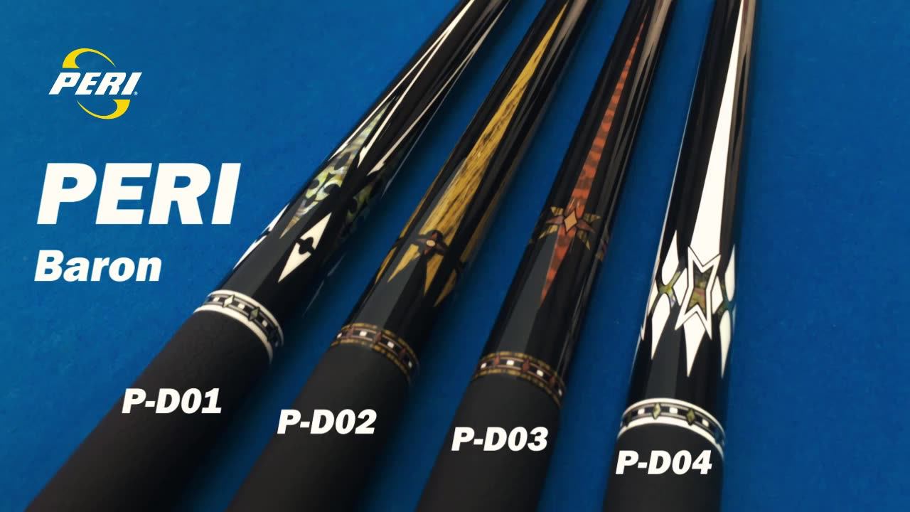 Peri Pool Cue P-d01 Canadian Hard Maple Shaft With Black Lychee Grain ...