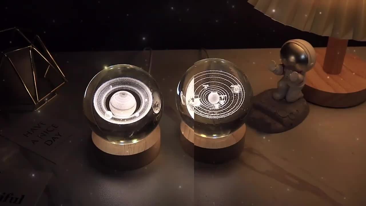 Jupiter Solar System Planet Moon Nebula Saturn Crystal Ball Luminous ...