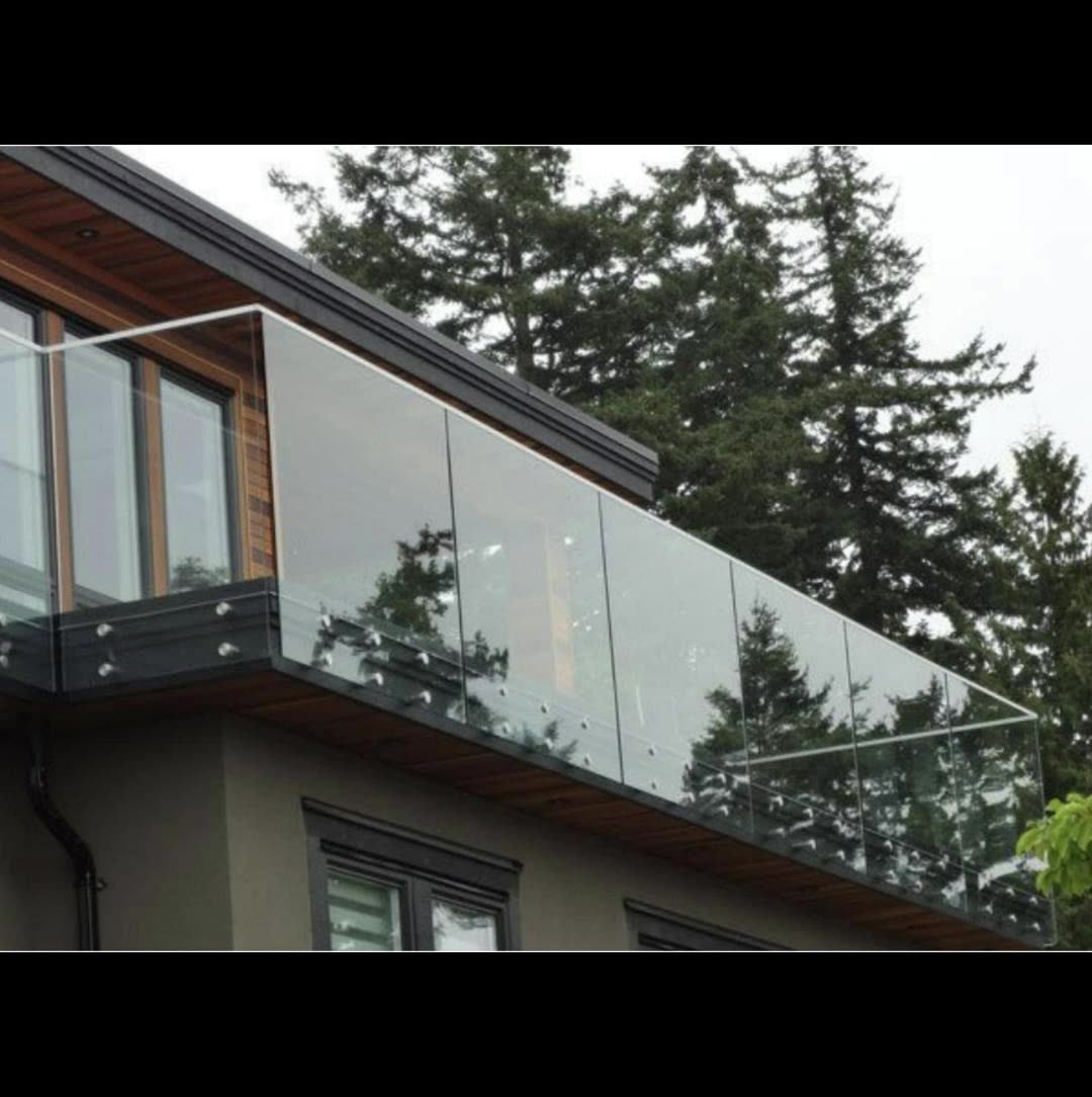 Aluminum Glass Railing System Customized Balcony Railing And Glass ...