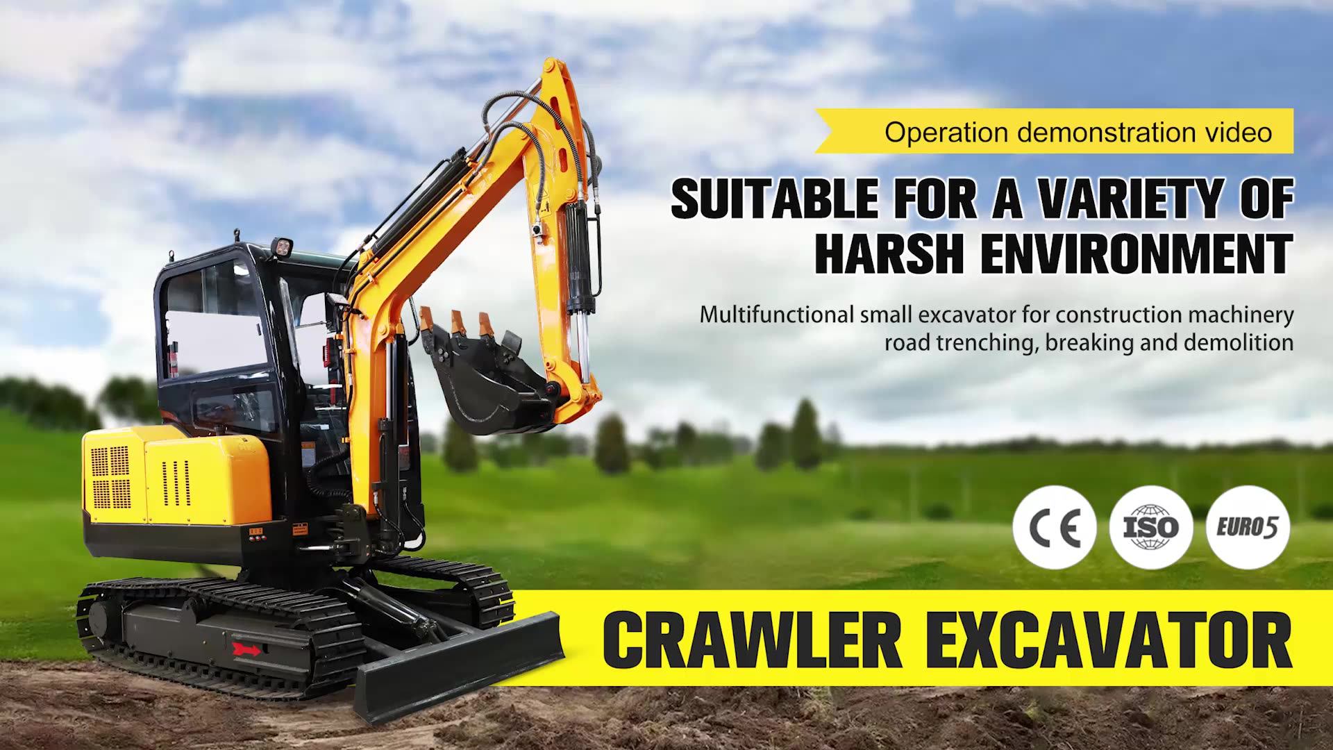 Epa/euro Small Excavator Kubota Engine 1 Ton 2 Tons 3 Tons Strong Power ...