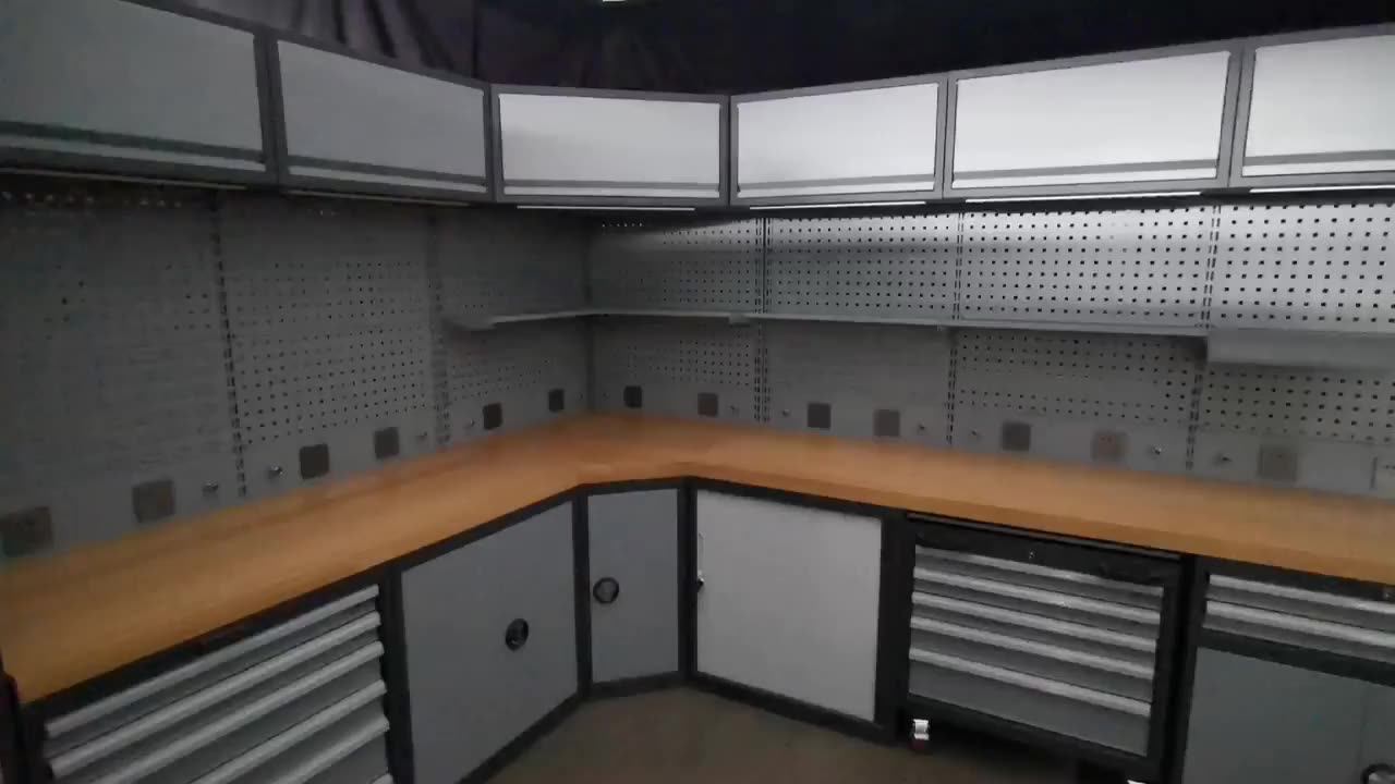 Steel Tool Cabinet Multifunctional Workshop Garage Storage Heavy Duty ...