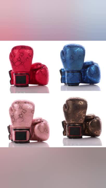 High Quality Leather Custom Made Personalized Glitter Boxing Gloves ...