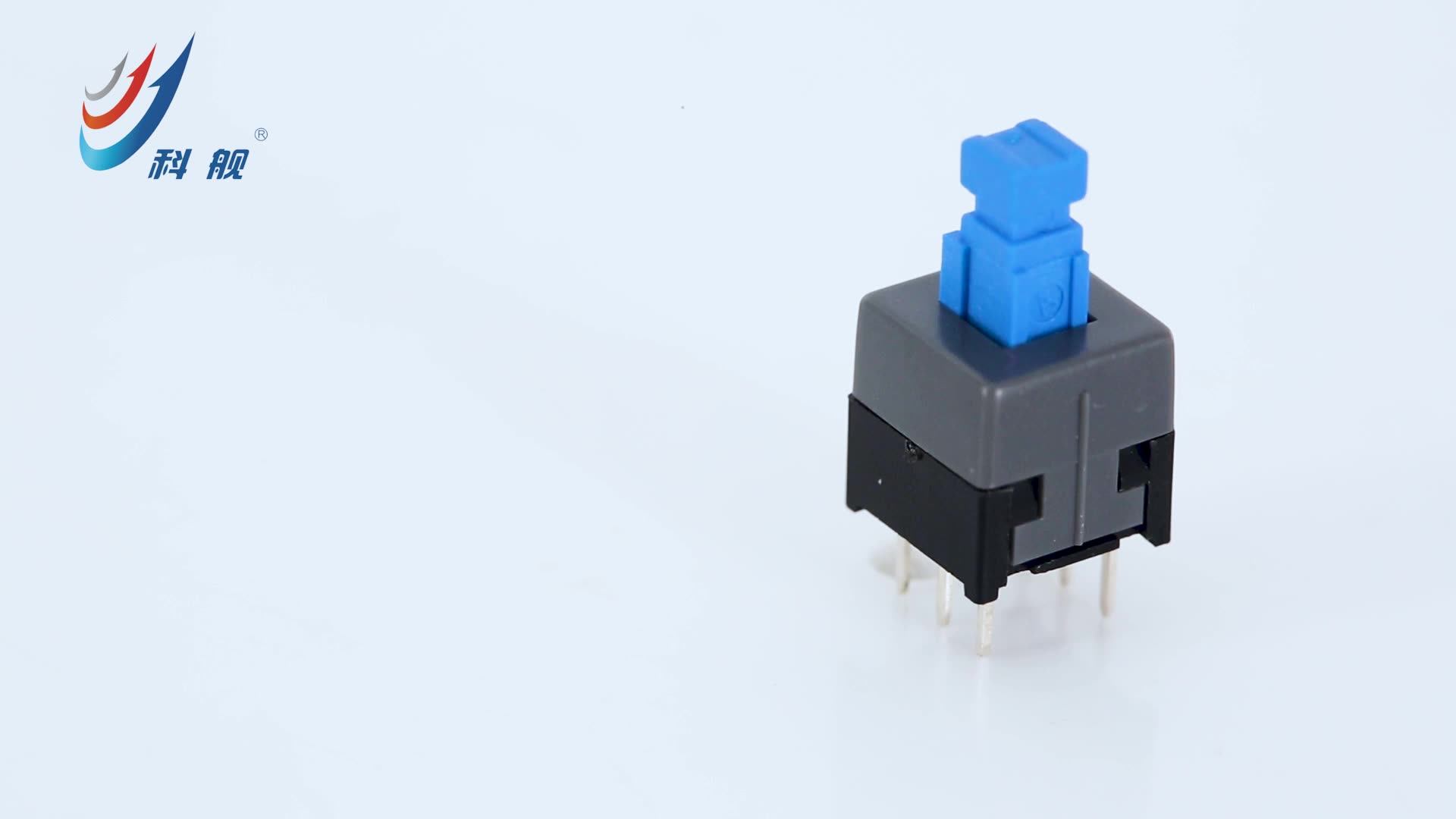 Kejian 5.8x5.8 7x7 8x8 8.5x8.5mm Self Locking / Unlock 3 Pin Push ...