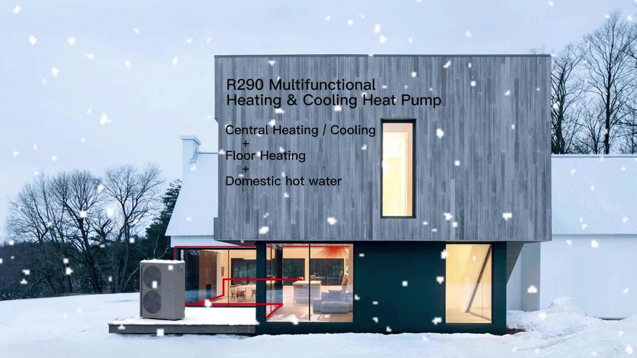 Odm Monoblock Ashp System R290 Air Source Heat Pump With Wifi Control ...